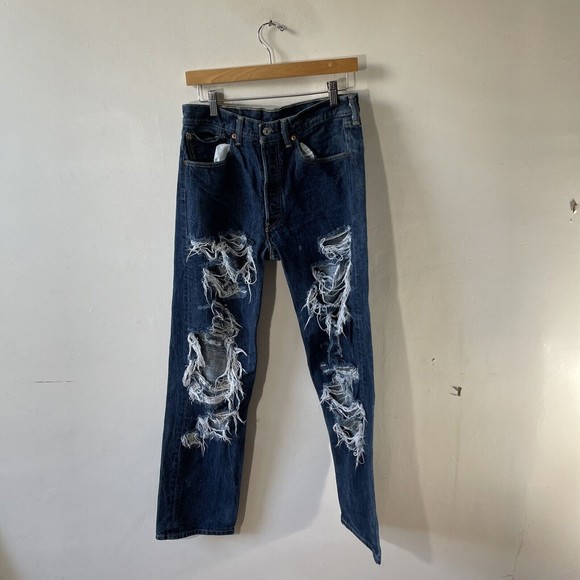 Indigo | Jeans | Very Trashed Distressed 5 Blue Indigo Jeans 30x31 ...